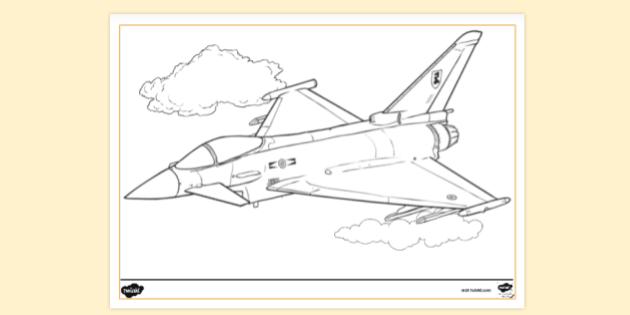 FREE! - Colouring Page: Air Force | KS2 Colouring