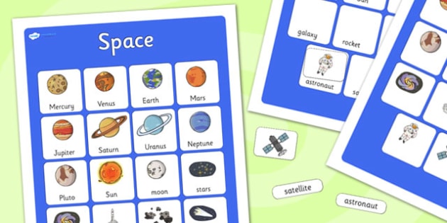 Space Vocabulary Poster (teacher made)