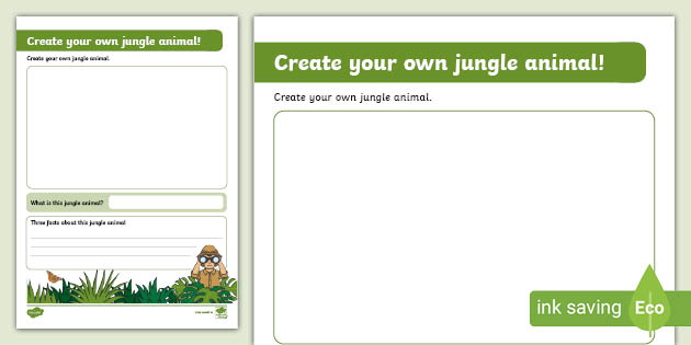 Jungle Animal Creation (teacher made)