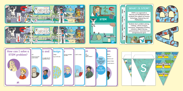 STEM Classroom Display Pack F-2 | F-2 Classroom Display
