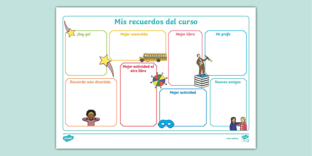 Ficha de actividad: Mis recuerdos del curso (teacher made)
