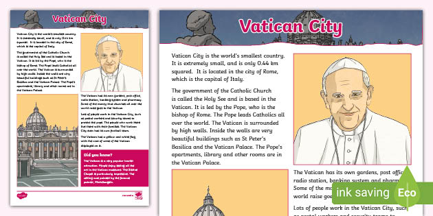The Vatican Fact File Catholic Schools Week