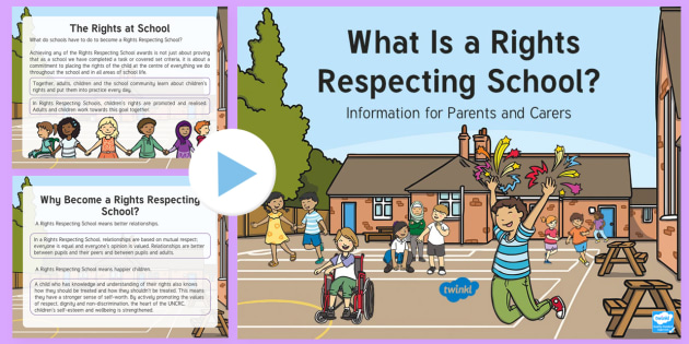 CfE What Is a Rights Respecting School? Information for Parents and Carers