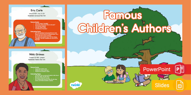 Famous Children's Authors Presentation - PowerPoint & Google Slides