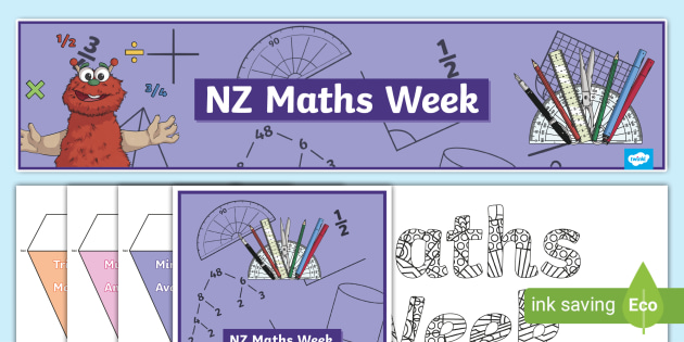 NZ Maths Week Display Pack - Years 5-6 - Twinkl NZ