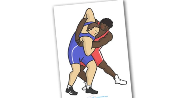 Editable Images Wrestling (teacher made)