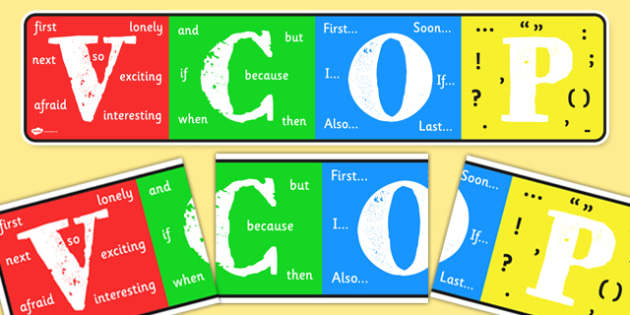 VCOP Display Banner (teacher made)