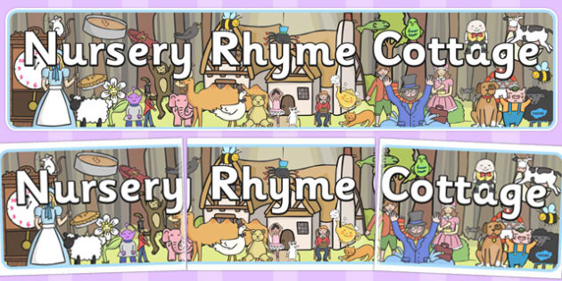 Nursery Rhyme Cottage Banner (teacher made)