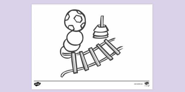 Multi Skills Set Colouring Sheet | Twinkl Resources