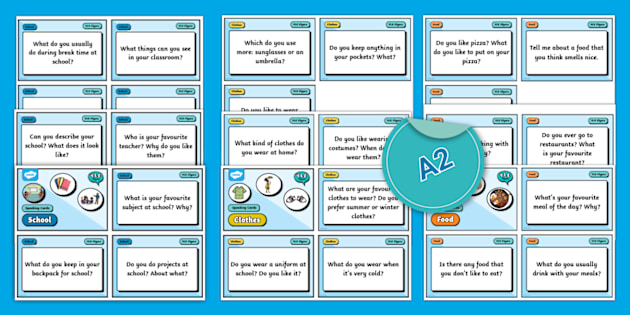 Speaking Cards A2 | twinkl.com.au