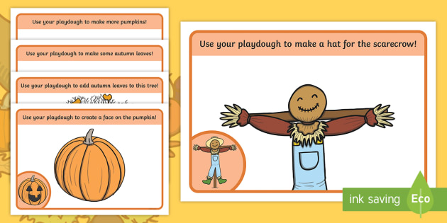 Autumn Leaves Playdough Mat