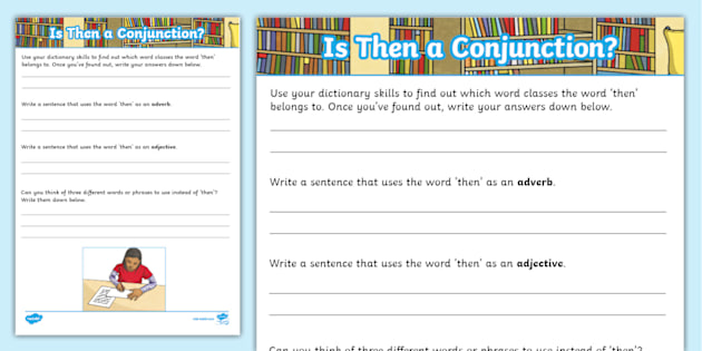 Conjunctions Activity Sheets | twinkl.co.uk