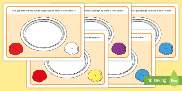 Mixing Colours Playdough Mats (teacher made)