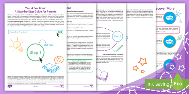 👉 Year 4 Fractions and Percentages: A Step-by-Step Guide for Parents