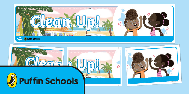 Clean Up! Display Banner (Teacher-Made)