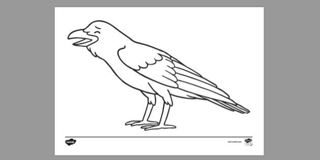 FREE! - Crow Colouring | Colouring Sheet (teacher made)