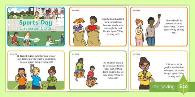 KS1 Sports Day Fact and Discussion Cards