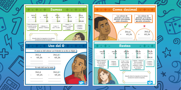 Navidad Sumando Restando Decimales TEMA 8: NÚMEROS