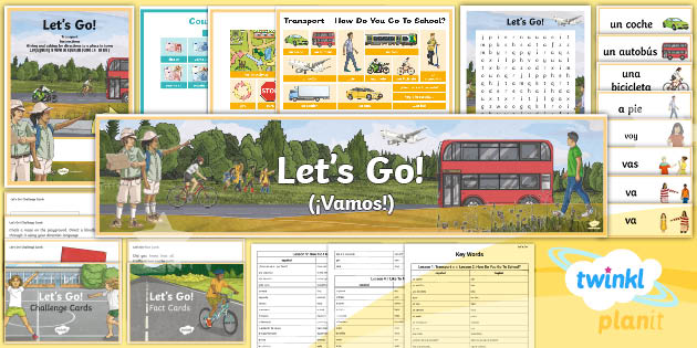 👉 PlanIt Year 4 Spanish Classroom Display: Let's Go!