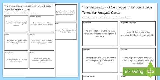 Lord Byron Poetry Analysis • Twinkl.com.au
