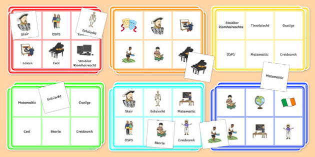Ábhair Scoile Bingo (teacher made)