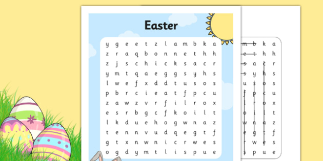 Easter Fair Word Search (teacher made)