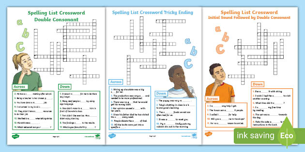 Year 5-6 Spelling List Crossword Pack