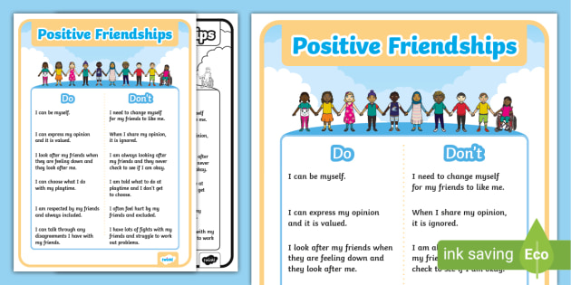 Friendships Poster (teacher made)