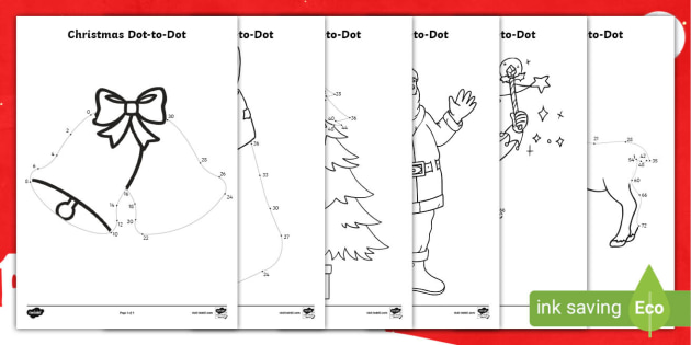 Dot To Dot Christmas Printable Pages - Festive Fun for Kids
