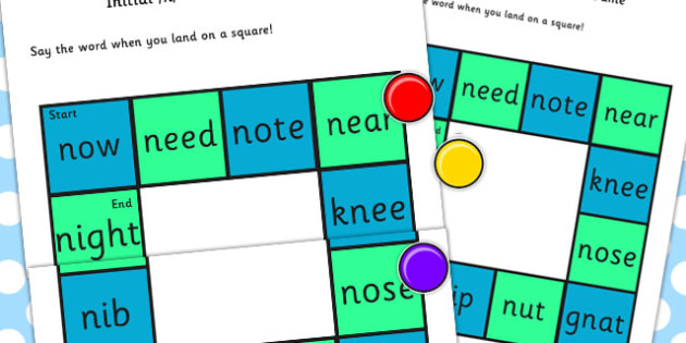 Initial 'n' Production Game (teacher made)