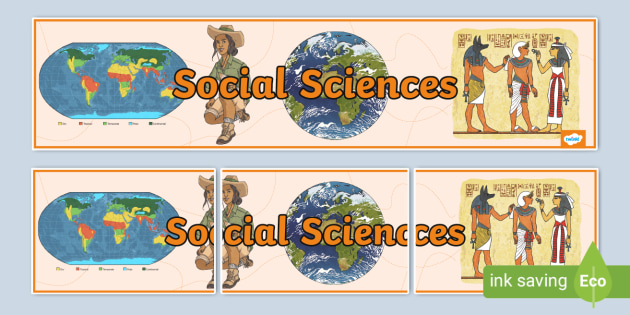 Banner Social Science Sociology And Social Science Thin Line Concept