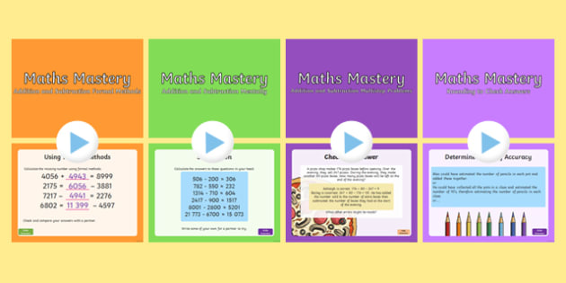 Year 5 Addition and Subtraction Maths Mastery Activities Resource Pack