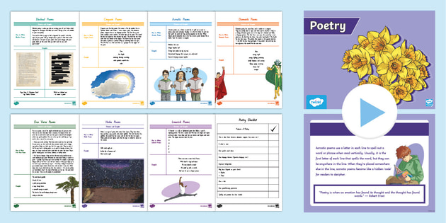 Level 3 Writing - Poetry Writing Pack