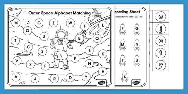 Solar System Alphabet Activity