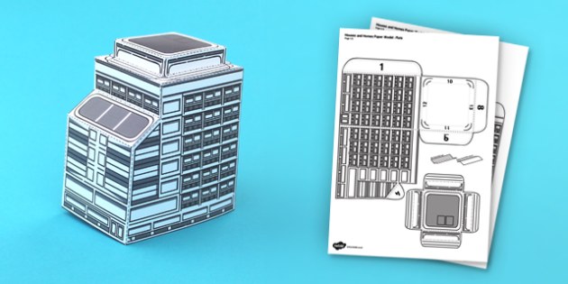 Houses and Homes Flats Paper Model