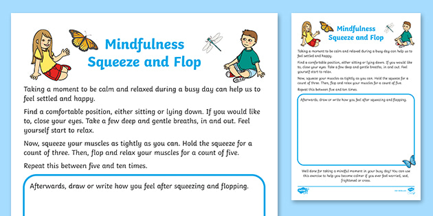 Mindfulness Squeeze and Flop Relaxation Exercise