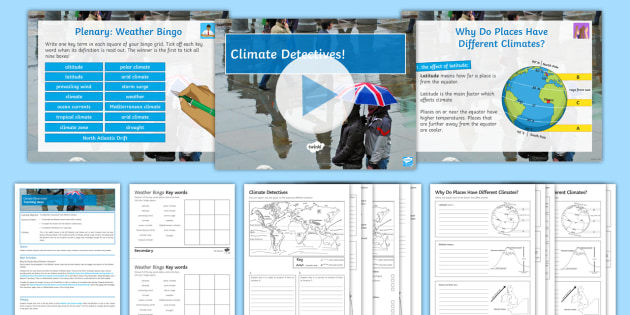 Weather and Climate Lesson 12: Climate Detectives! Lesson Pack