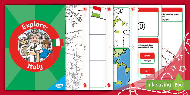 Explore: Italy Activity Booklet (teacher made)