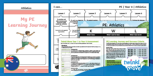 Move PE Year 6 Athletics Assessment Pack (teacher made)