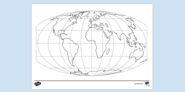 FREE! - Pangaea Map Present Colouring | Colouring Sheets