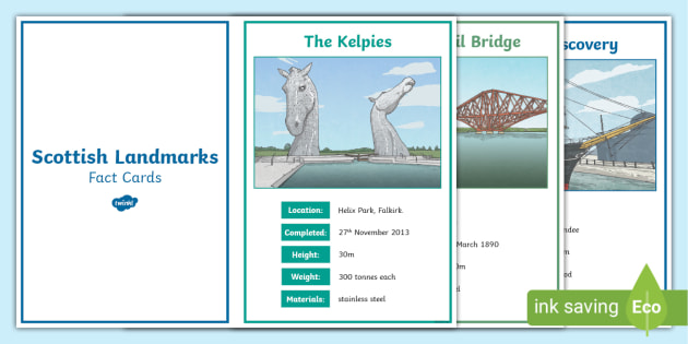 Scottish Landmarks Fact Cards | CfE Learning Resources