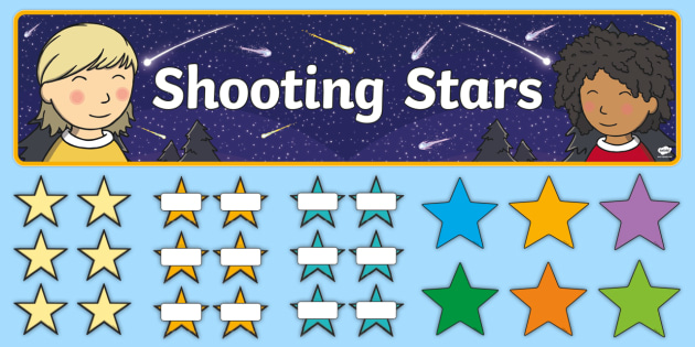 Shooting Stars Self-Registration Display Pack (teacher made)