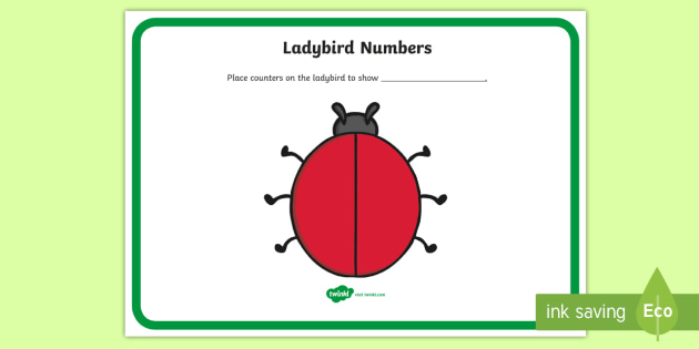Ladybird Numbers Activity Mat