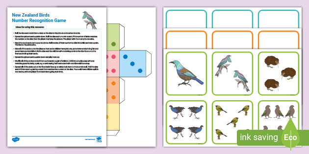New Zealand Birds Number Recognition Game