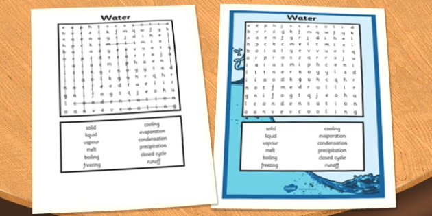 Water Word Search | KS2 Primary Resources | Twinkl