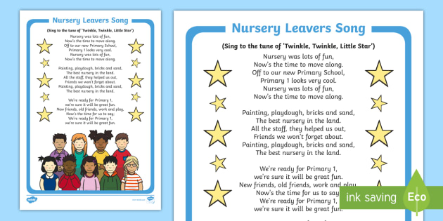 Nursery Leavers Song (teacher made)