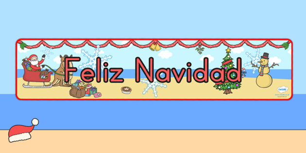 Australia Christmas Display Banner Spanish
