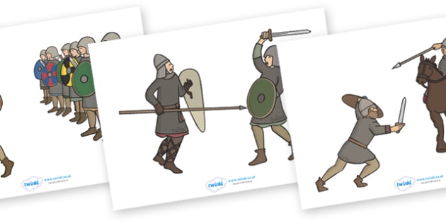 Anglo Saxons Stick Puppets