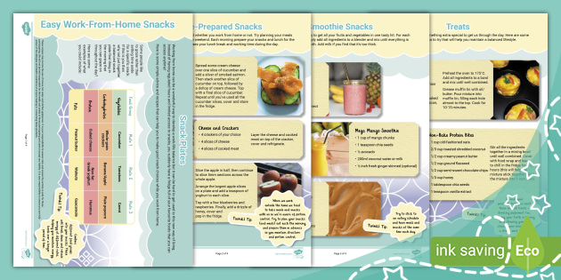 Easy Work-From-Home Snacks (teacher made)