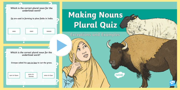 Making Tricky Nouns Plural PowerPoint - powerpoint, grammar